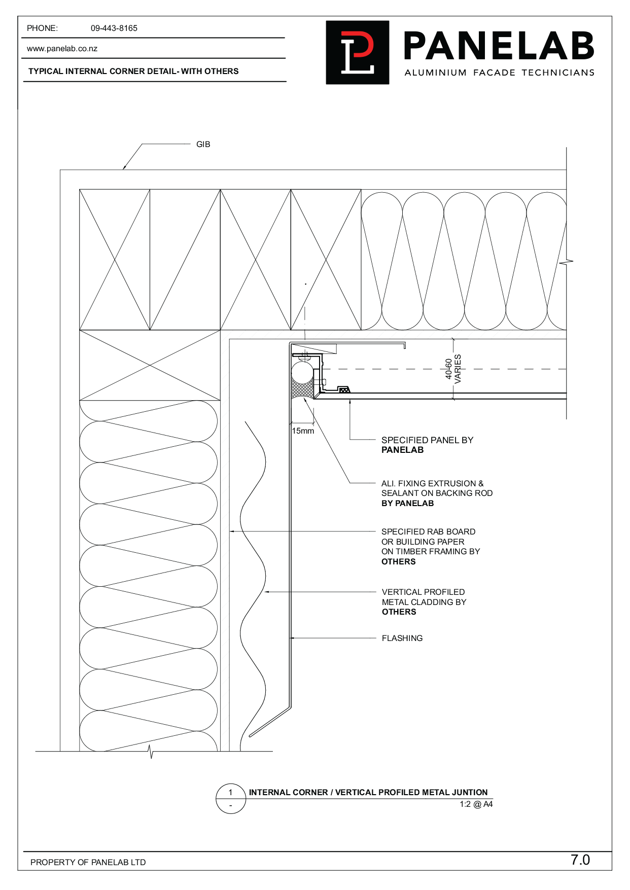 LAB SYSTEM Typical Details — Panelab Limited