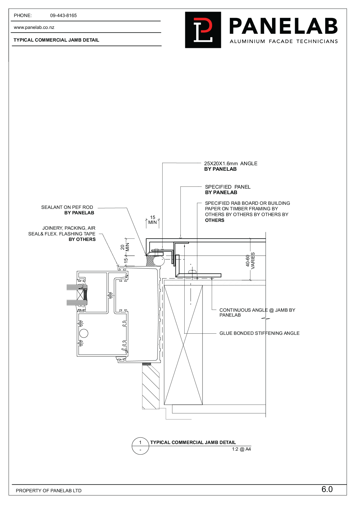 LAB SYSTEM Typical Details — Panelab Limited