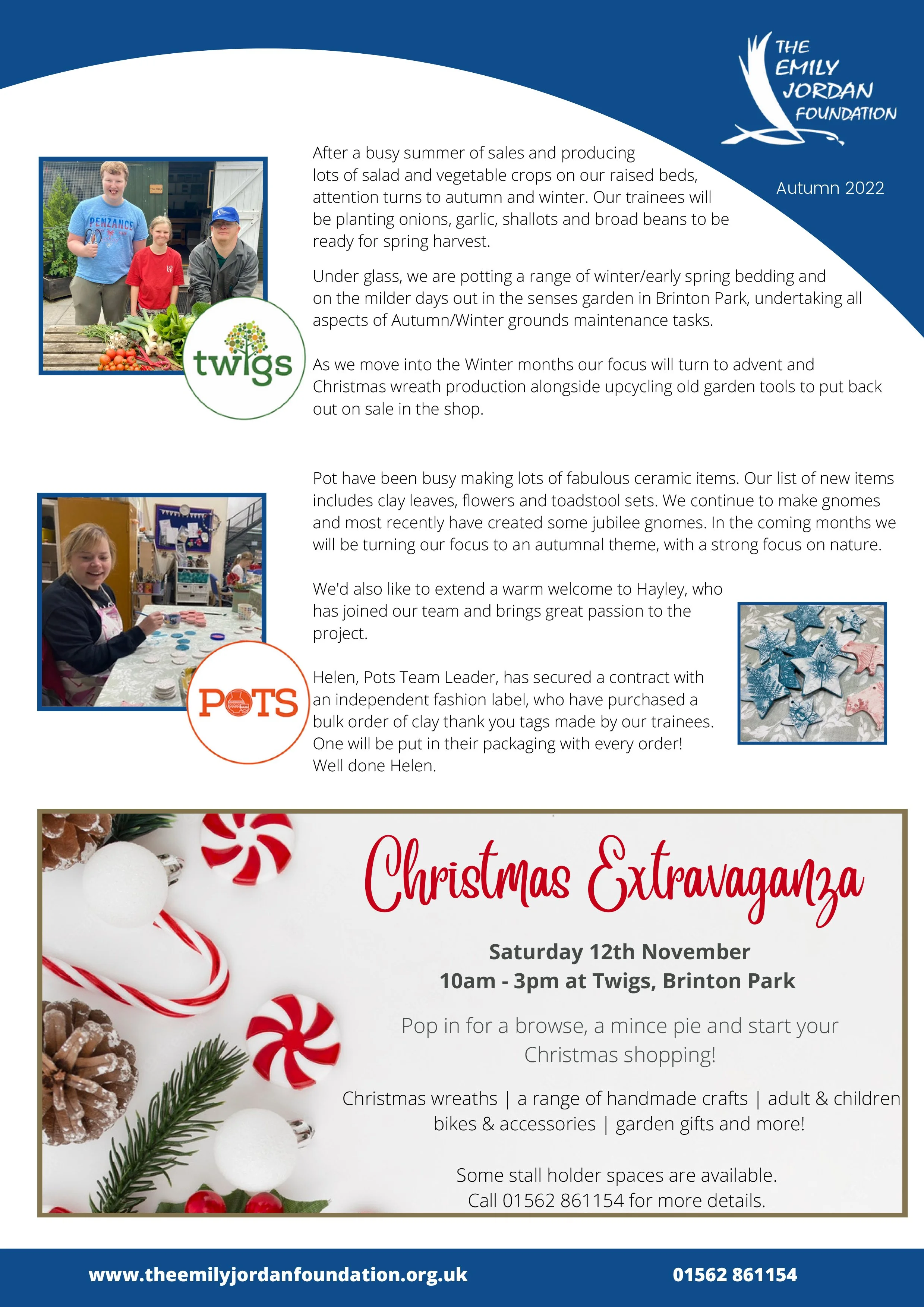 Autumn Newsletter — The Emily Jordan Foundation | Day services for ...