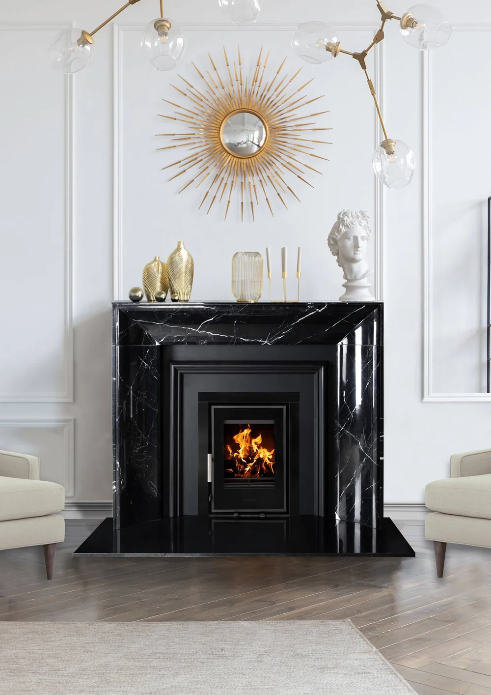 The Mirage Nocturnal Moon Fire Surround — Robert Phillips Fireplaces