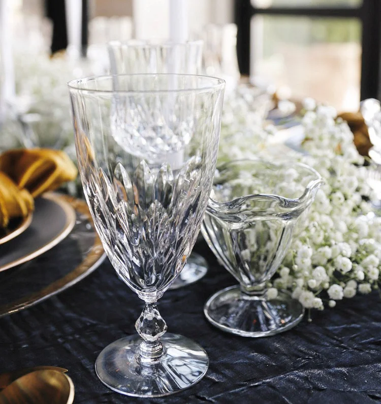 Small Crystal Goblets — Glasswing Event & Wedding Rentals
