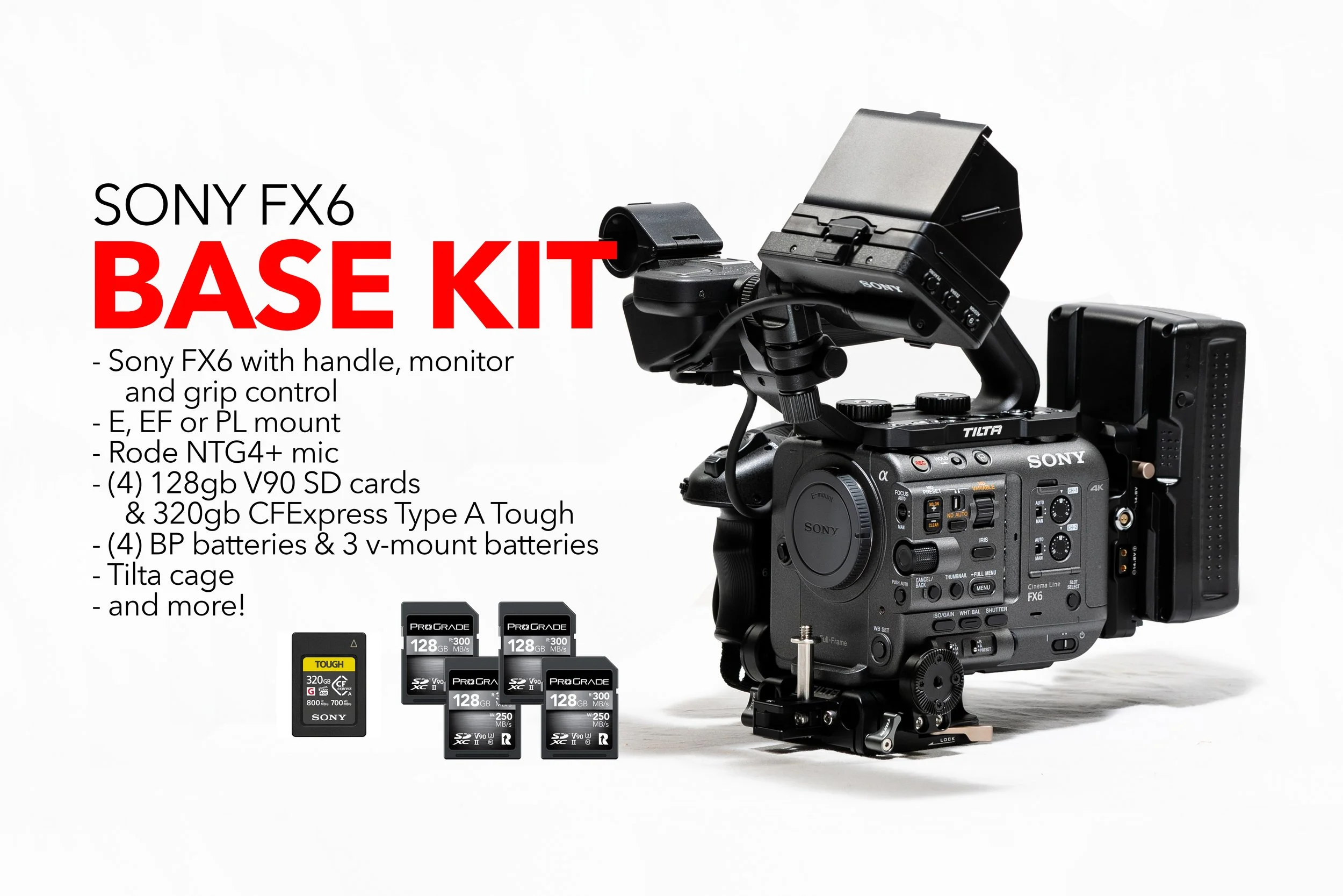 Sony FX6 Base Kit (EF, PL or E) — Twelve Spies Rentals