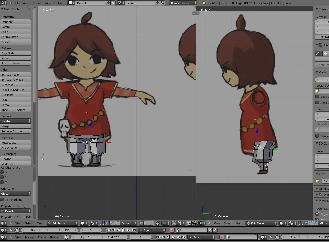 revisiting an old blender mesh — Opalescent Eel Illustration & Design
