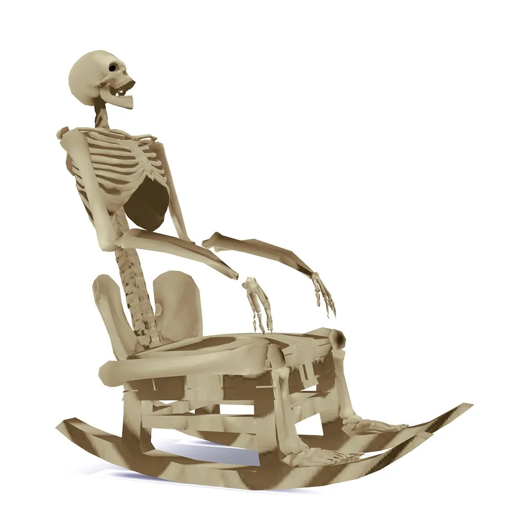 The Skeleton Chair Meme — Opalescent Eel Illustration & Design