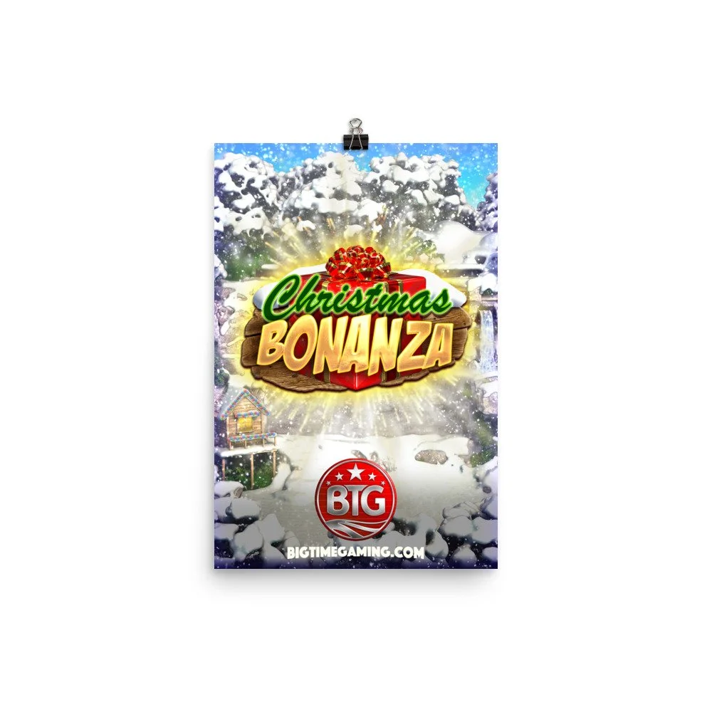 Christmas Bonanza Poster 12x18 in — Big Time Gaming