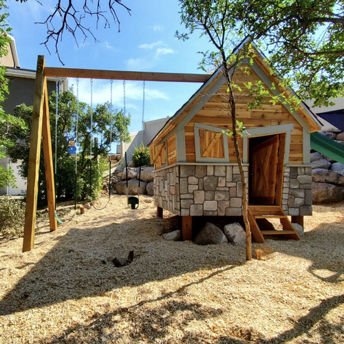 Stone Cottage | Themed Playhouse — Intermountain Playscapes