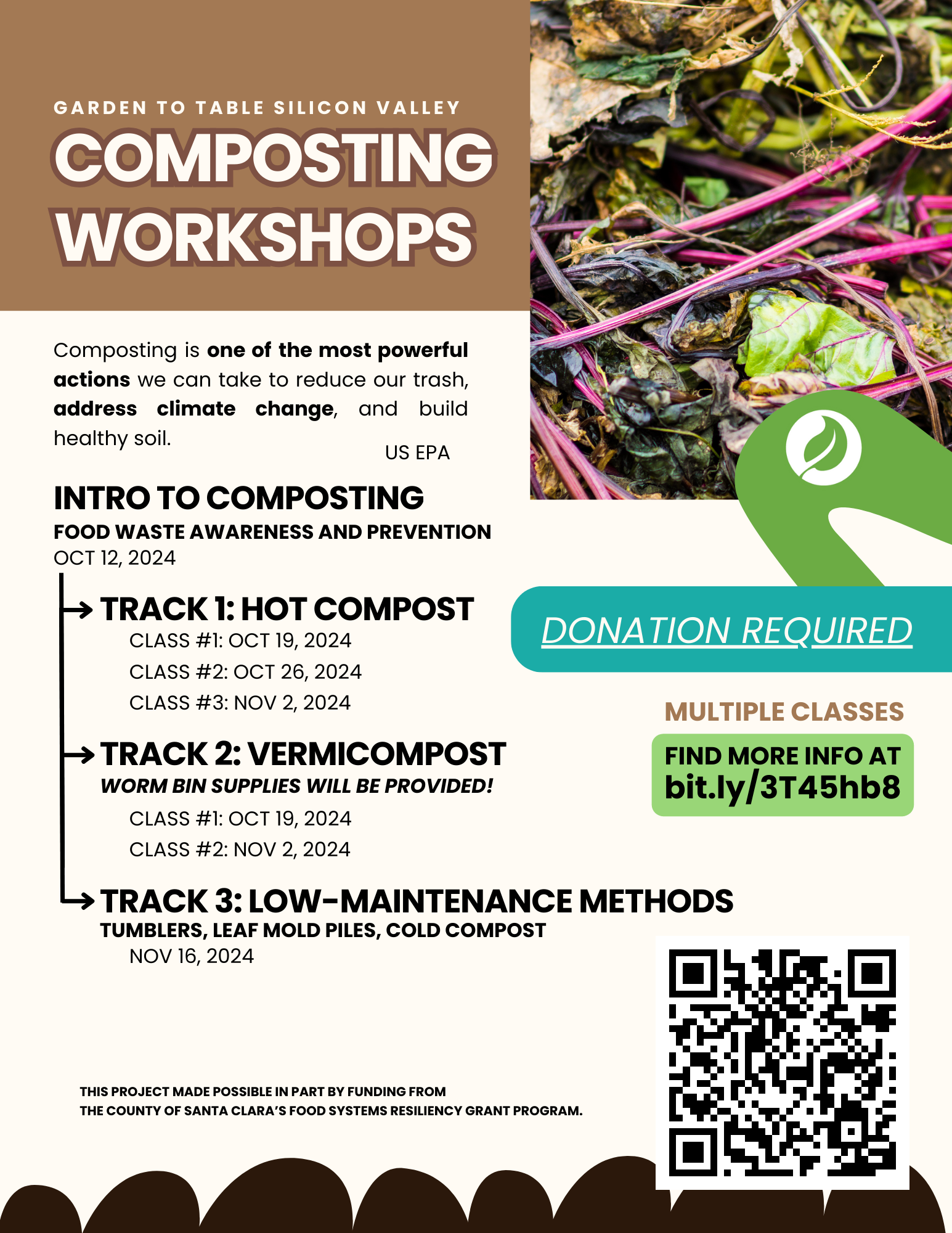 Garden To Table SV: Community Urban Farm with Free and Accessible Educational Programming