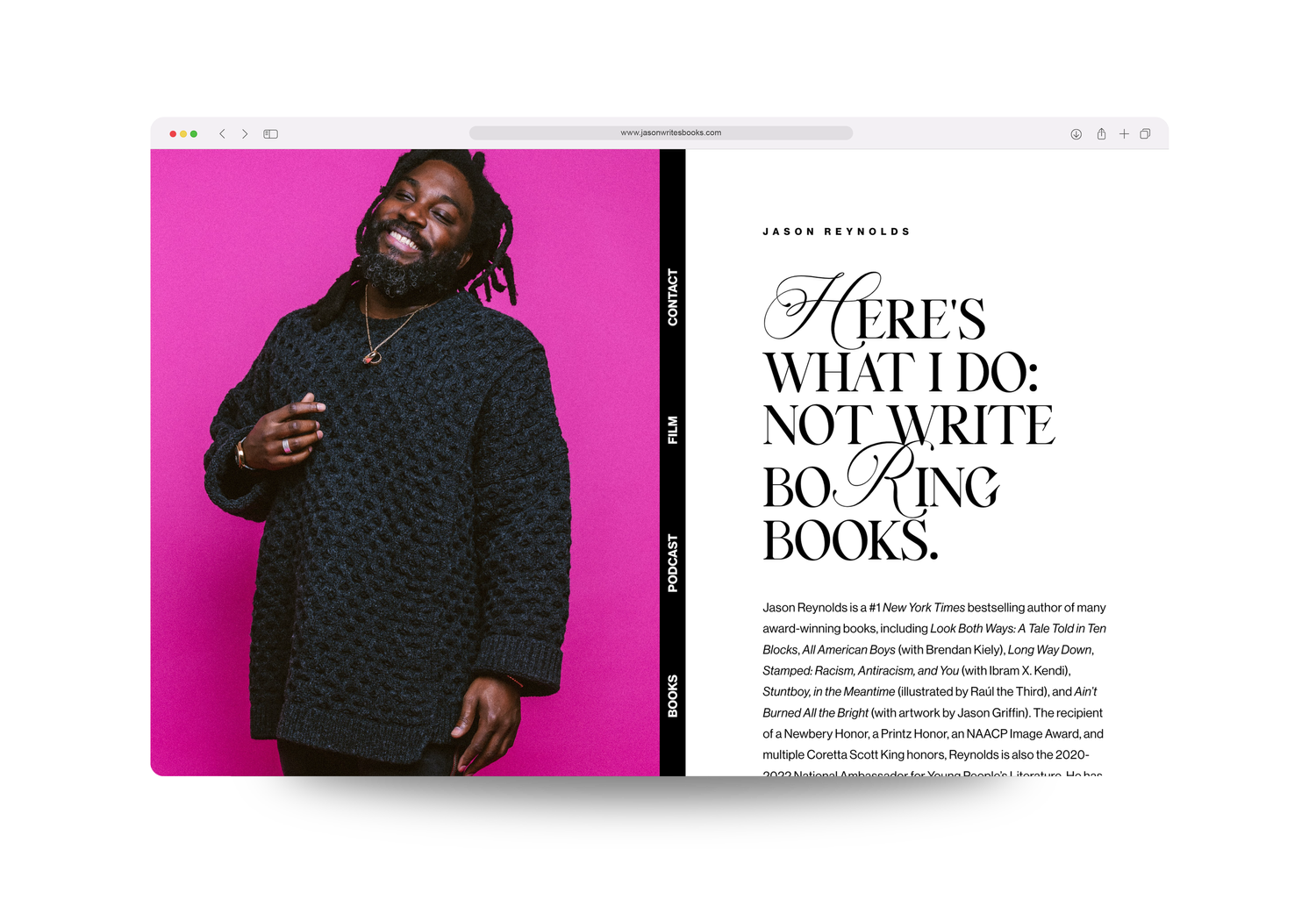 Jason Reynolds — Project by Golden Launch Creative
