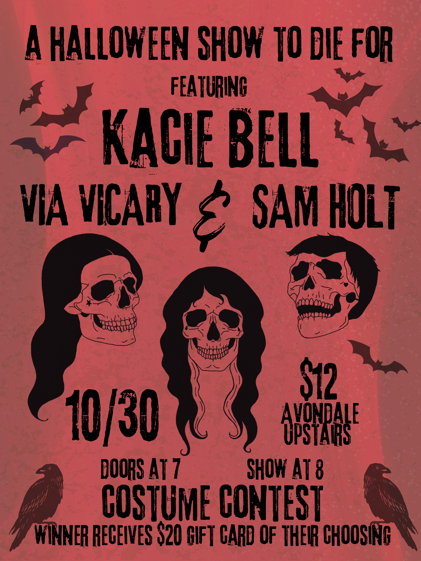 KACIE BELL, VIA VICARY & SAM HOLT - A HALLOWEEN SHOW TO DIE FOR ...