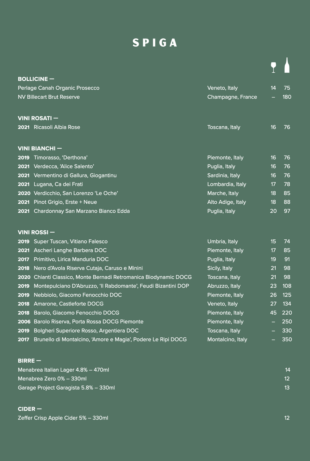 Drink — spiga
