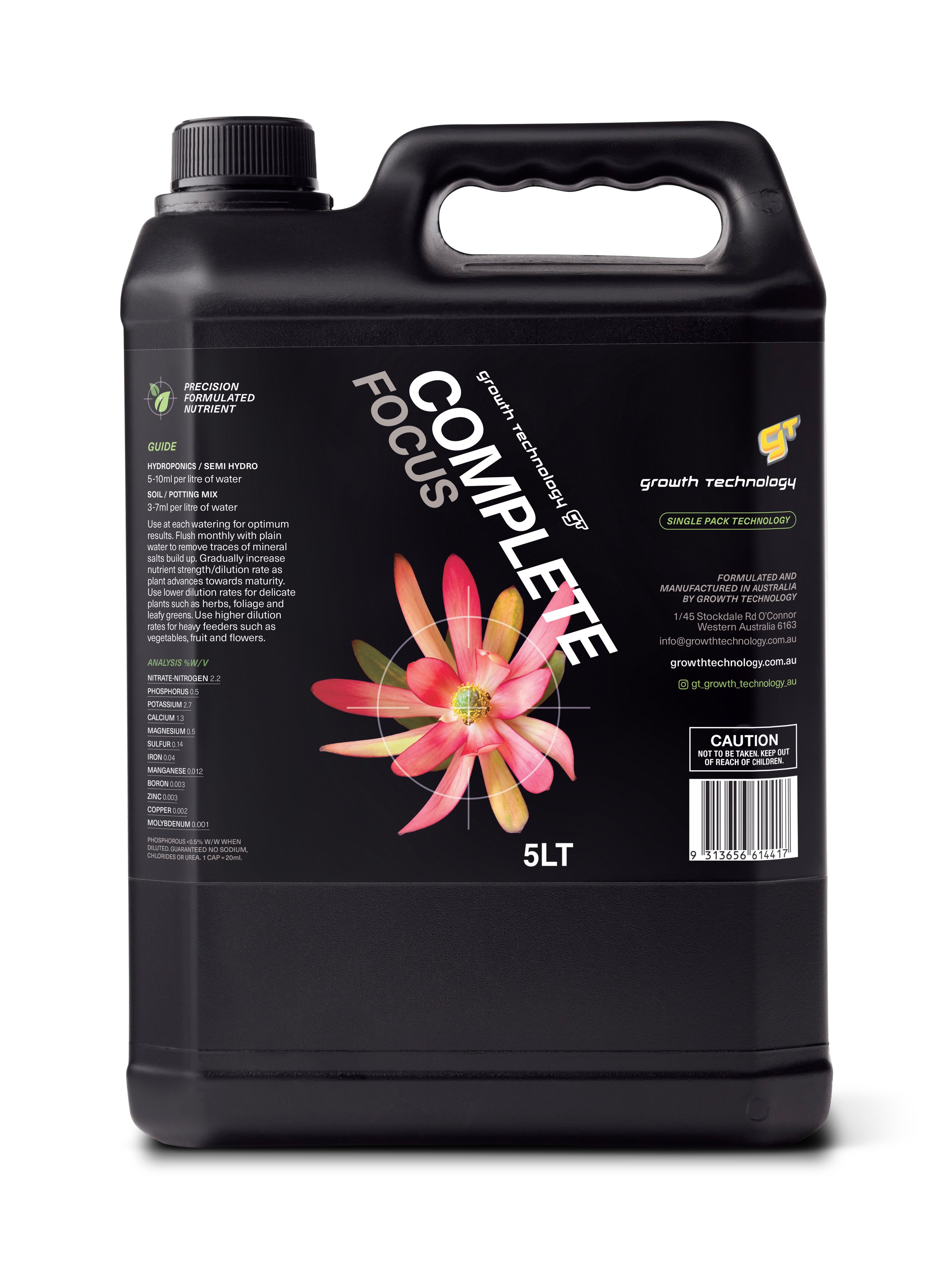 Growth Technology GT Foliage Focus Plant Nutrient Fertilizer for Aroid ...