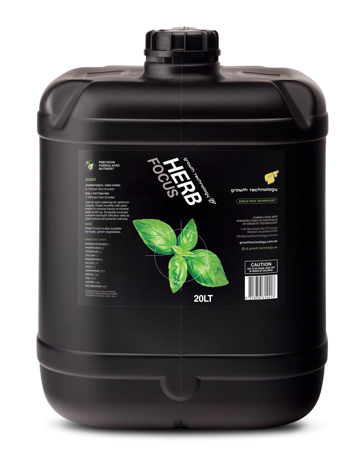 Growth Technology GT Foliage Focus Plant Nutrient Fertilizer for Aroid Tropical Rare Houseplants ...