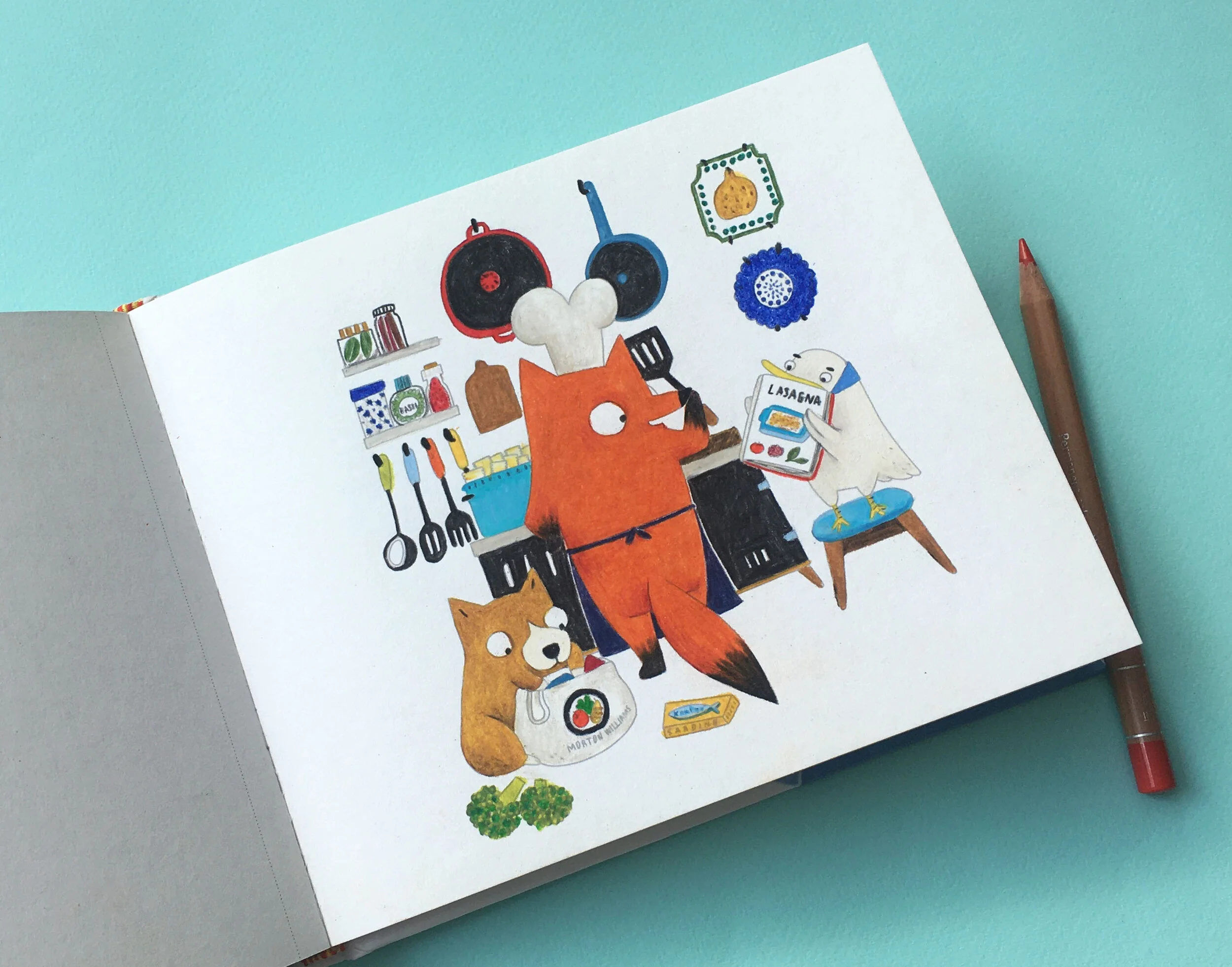 Mr. Fox Coloring Book — Heegyum Kim Illustration