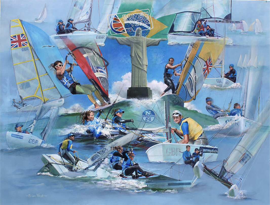 Sports Art Commissions | Paintings by artist Brian West