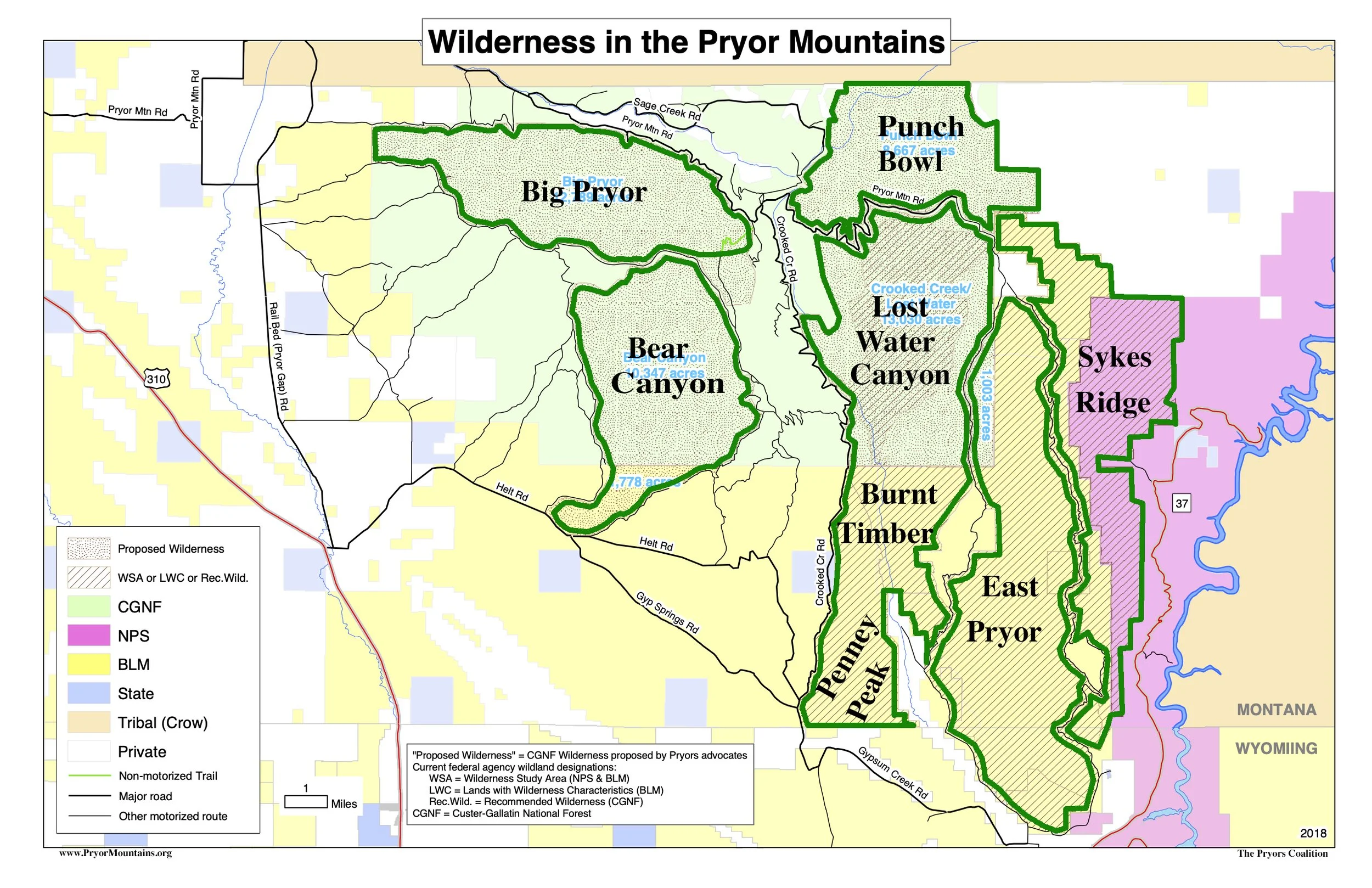 Pryors Wilderness — The Pryor Mountains