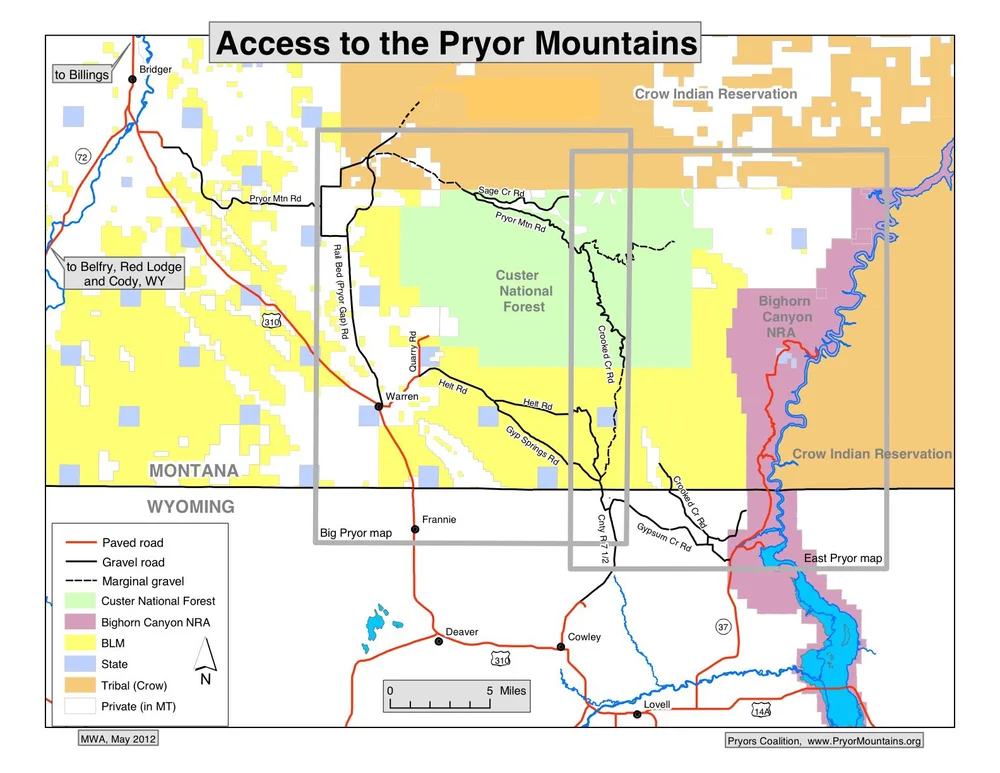 Maps — The Pryor Mountains