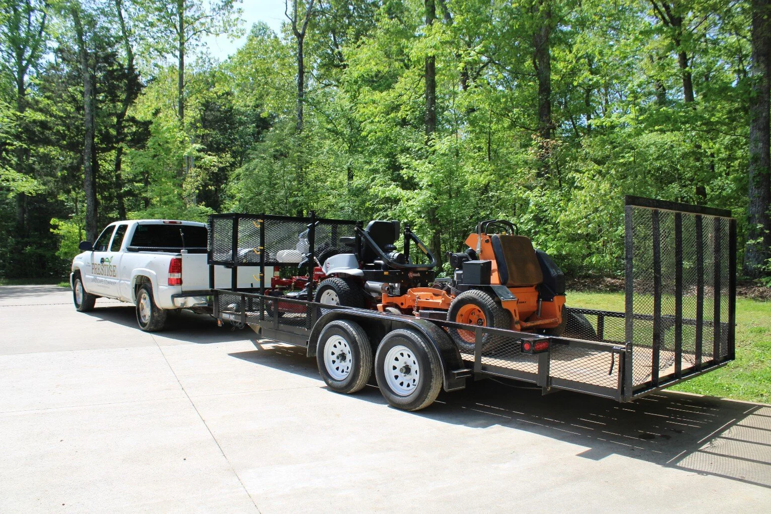 Lawn Care Trailer Setup
