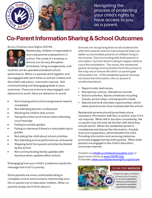 Co-Parent Information Sharing & School Outcomes — Our Children Have ...