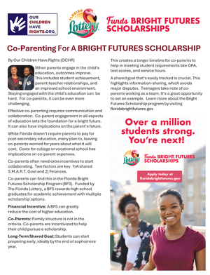 Co-Parenting for a Bright Futures Scholarship — Our Children Have ...