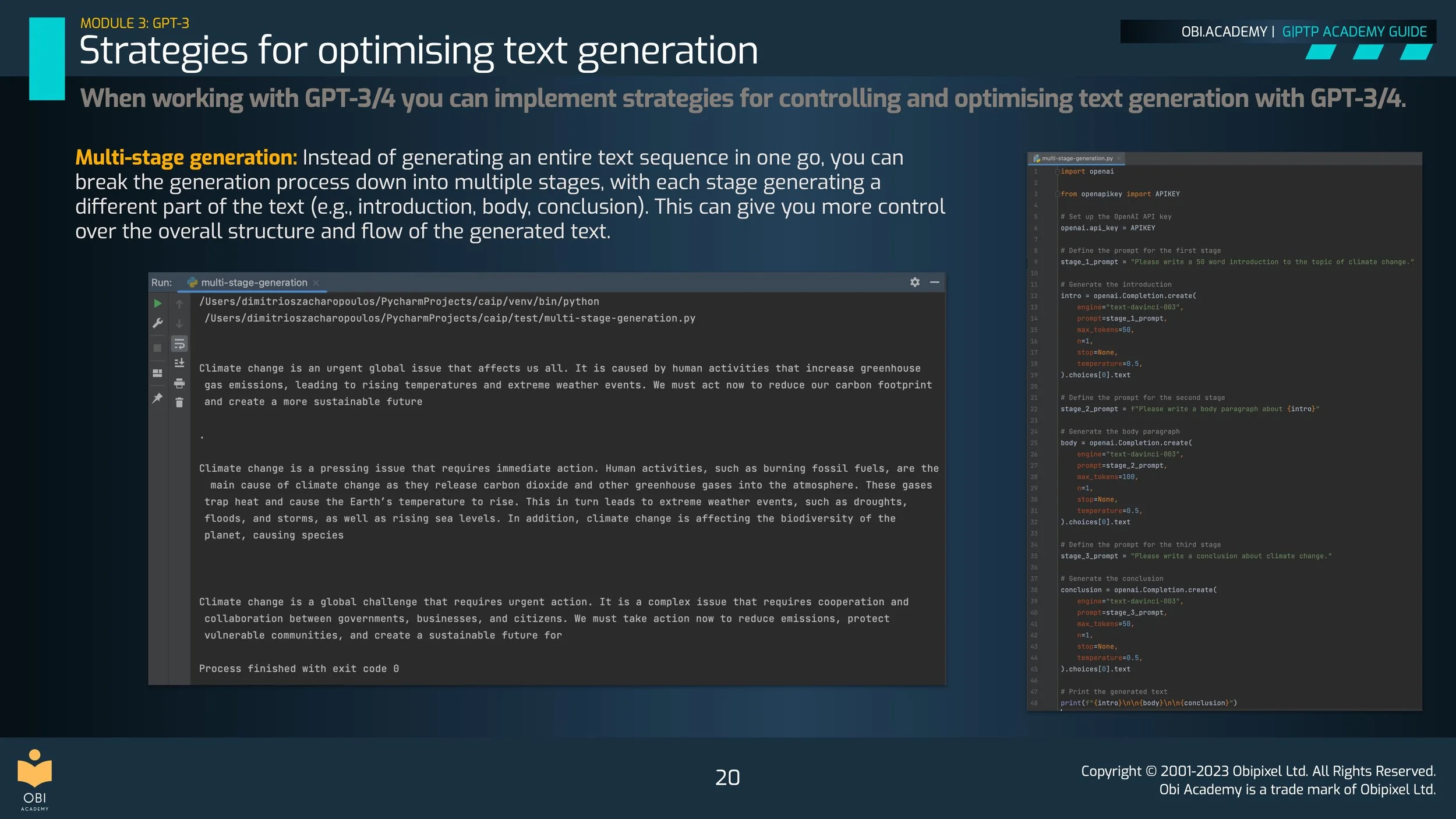 GENERATIVE PYTHON TEXT PROMPTING ™ (G|PTP™) — Obi.Academy