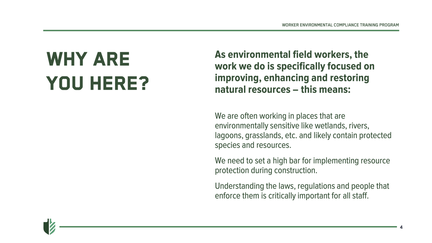 CURRICULUM — Ecological Workforce