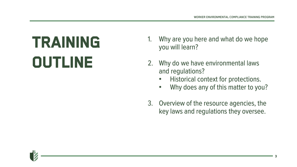 CURRICULUM — Ecological Workforce