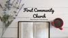 First Community Church