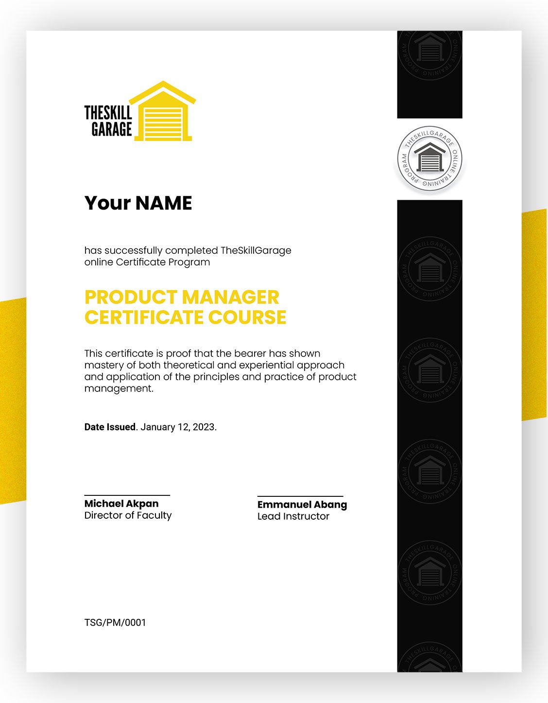 Product Manager Certification Course — TheSkillGarage