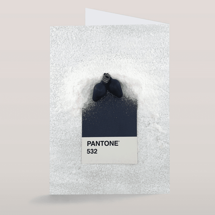 Pantone 17-4919 Teal Holiday Greeting Card — Sizemore Color Studios