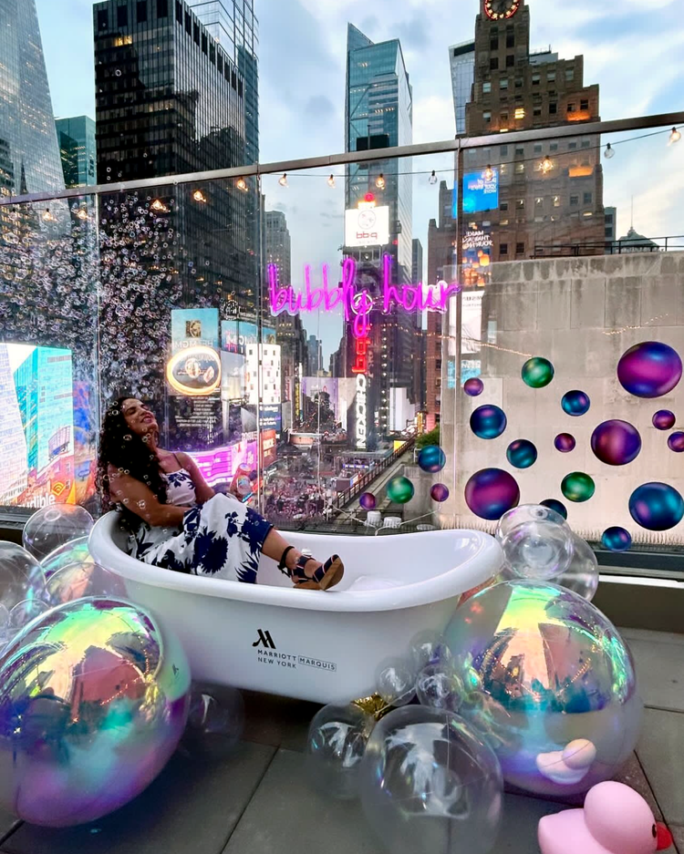 Marriott Marquis Times Square Bubbles Over Broadway Event Decor by Sizemore Color Studios ...