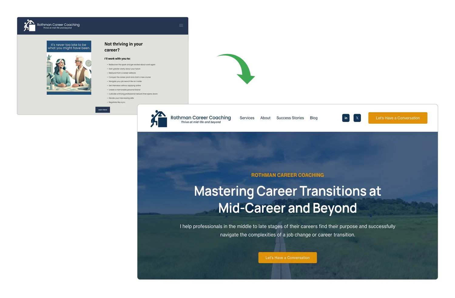 Website Design Before and Afters