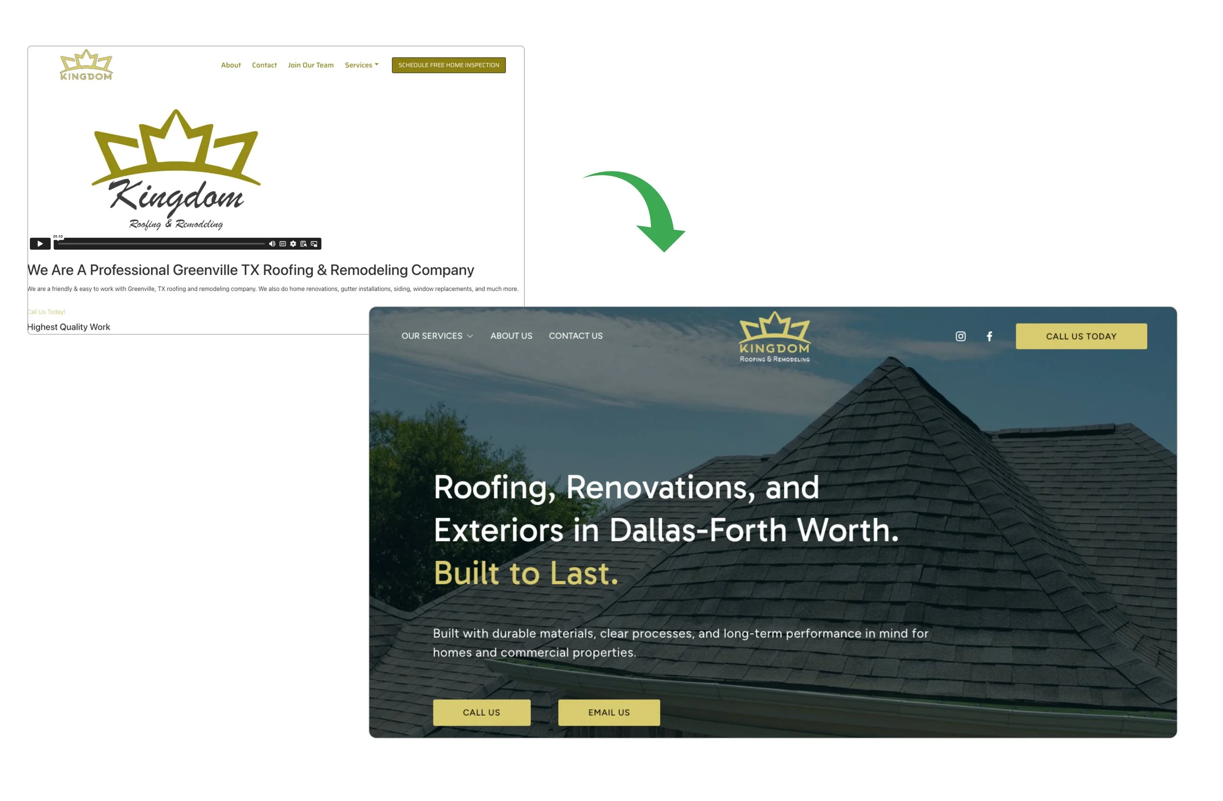 Website Design Before and Afters