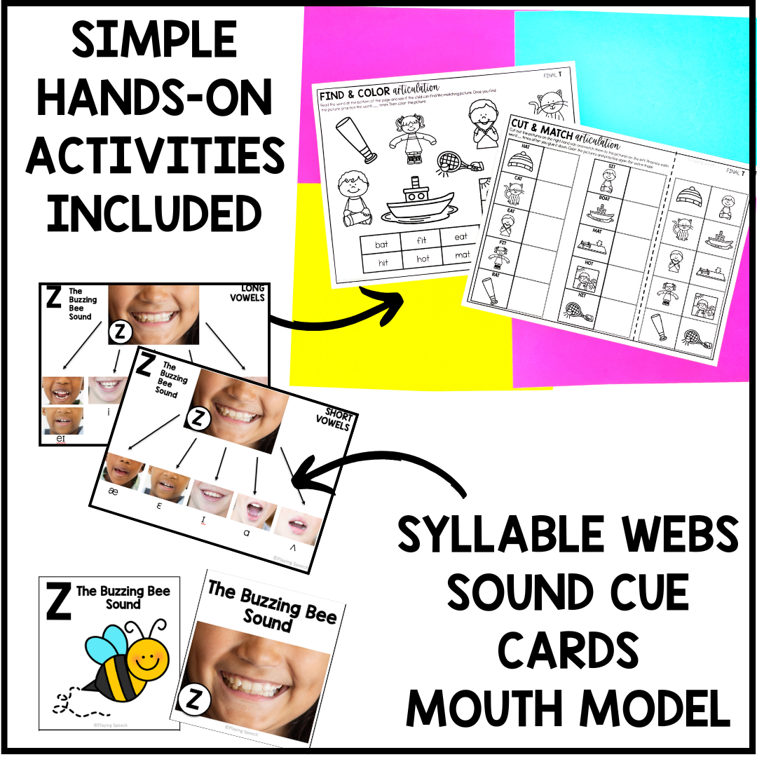 F Sound Articulation Activities for Speech Therapy — Playing Speech ...