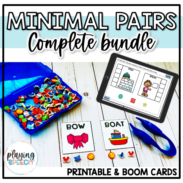Minimal Pairs for Speech Therapy: Two Approaches — Playing Speech ...