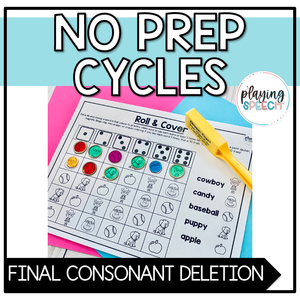 Cycles Approach Homework for Speech Therapy — Playing Speech | Speech ...