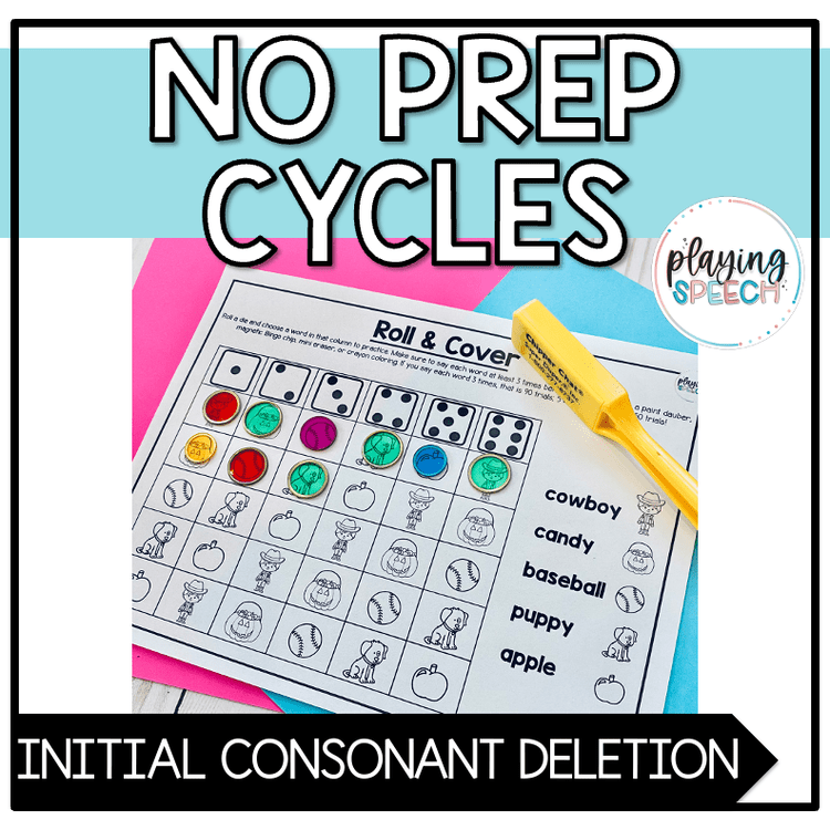 Cycles No Prep Worksheets - S Blends — Playing Speech | Speech Therapy ...
