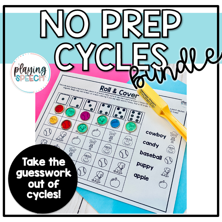 Cycles Complete Toolkit — Playing Speech | Speech Therapy Activities ...