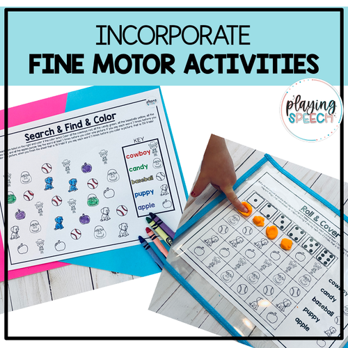 Cycles Approach Homework for Speech Therapy — Playing Speech | Speech ...