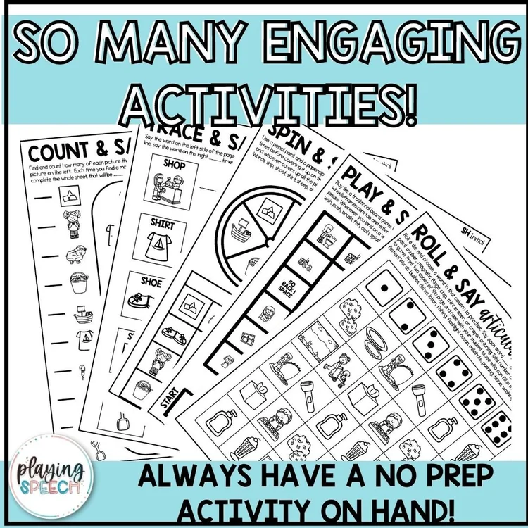 L Sound Articulation Worksheets for Speech Therapy — Playing Speech ...