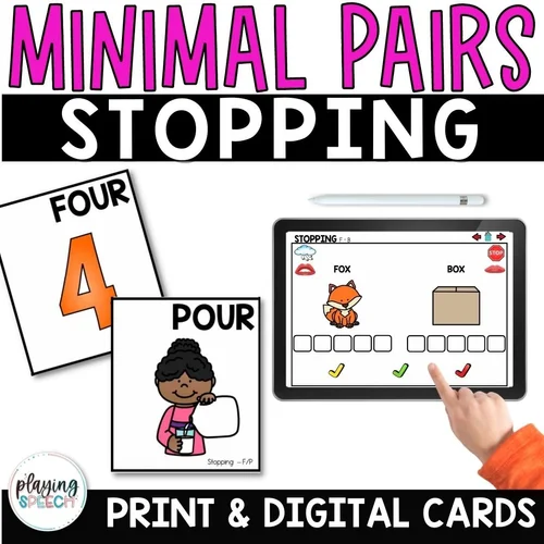 S Clusters Minimal Pairs for Speech Therapy — Playing Speech | Speech ...