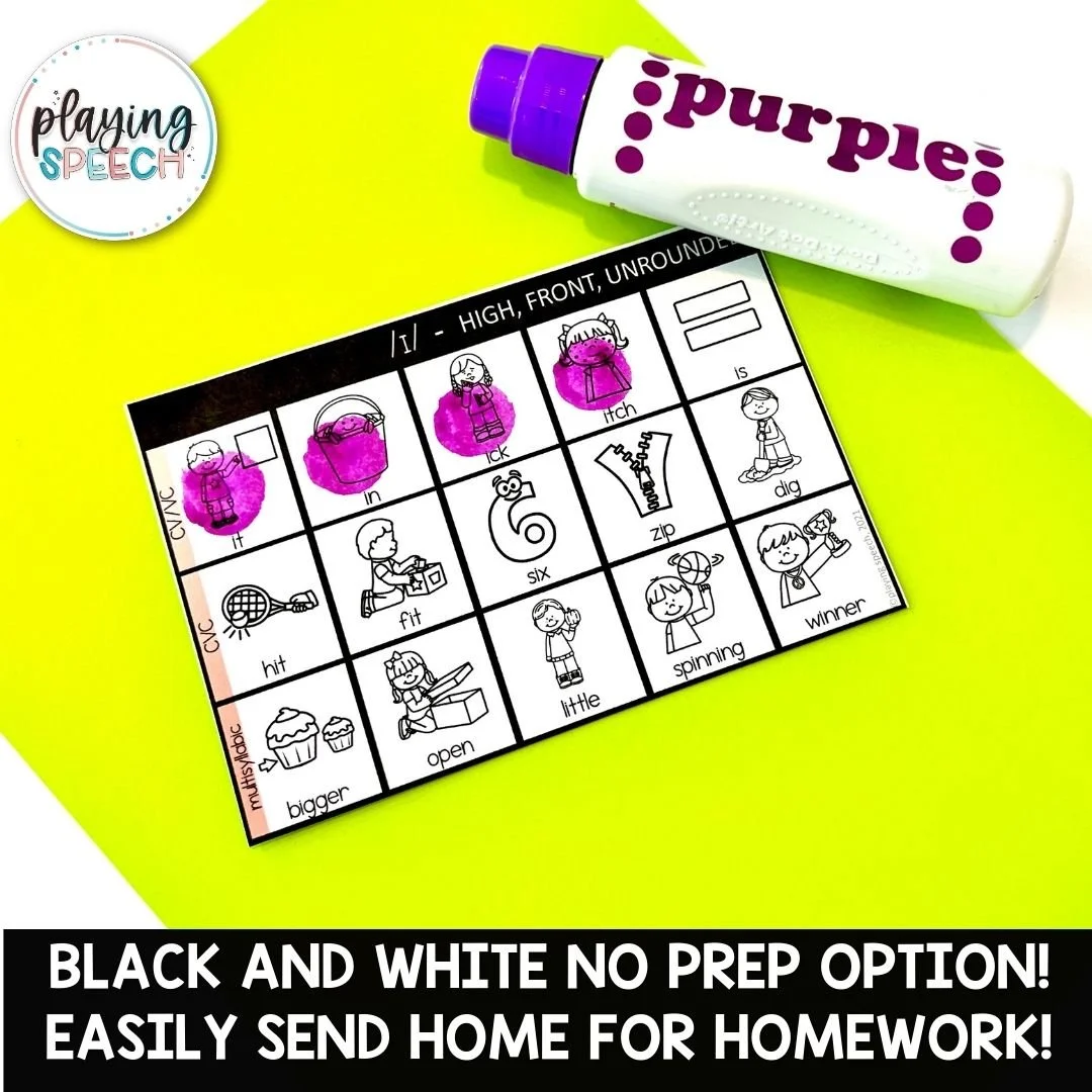 Mini Articulation Cards for Speech Therapy — Playing Speech | Speech ...