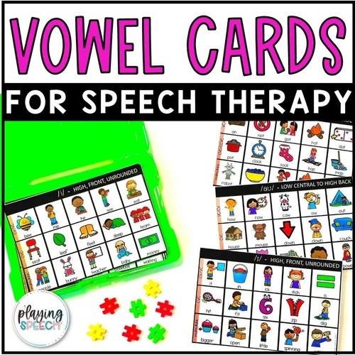 Mini Articulation Cards and Vowel Cards BUNDLE for Speech Therapy ...