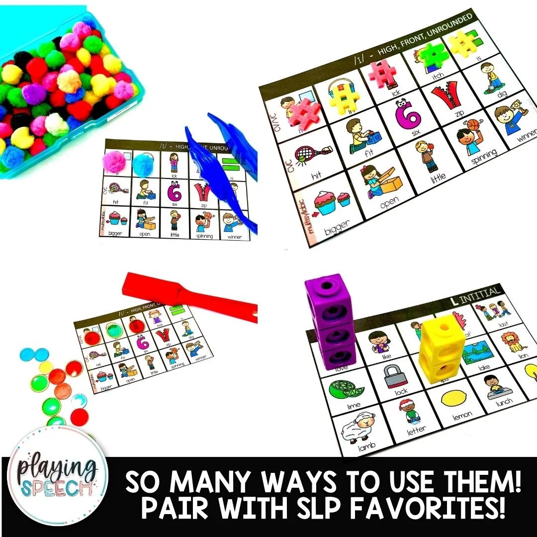 Mini Articulation Cards for Speech Therapy — Playing Speech | Speech ...