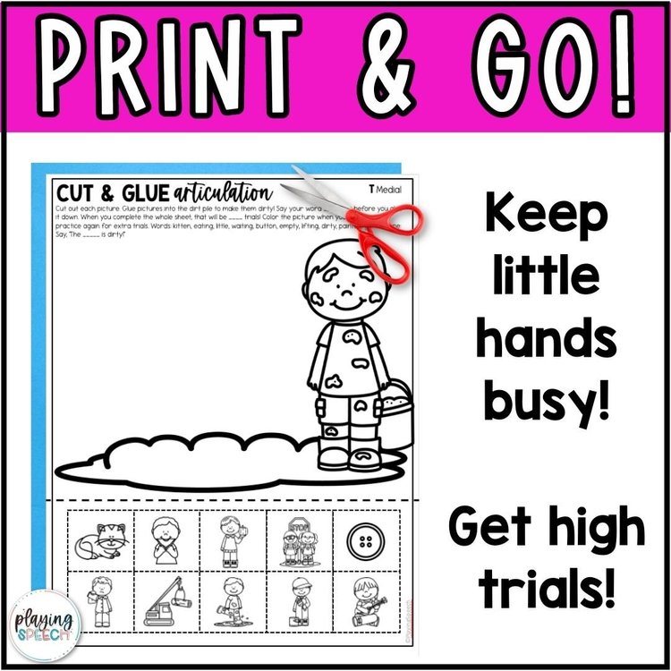 V Sound Articulation Worksheets for Speech Therapy — Playing Speech ...