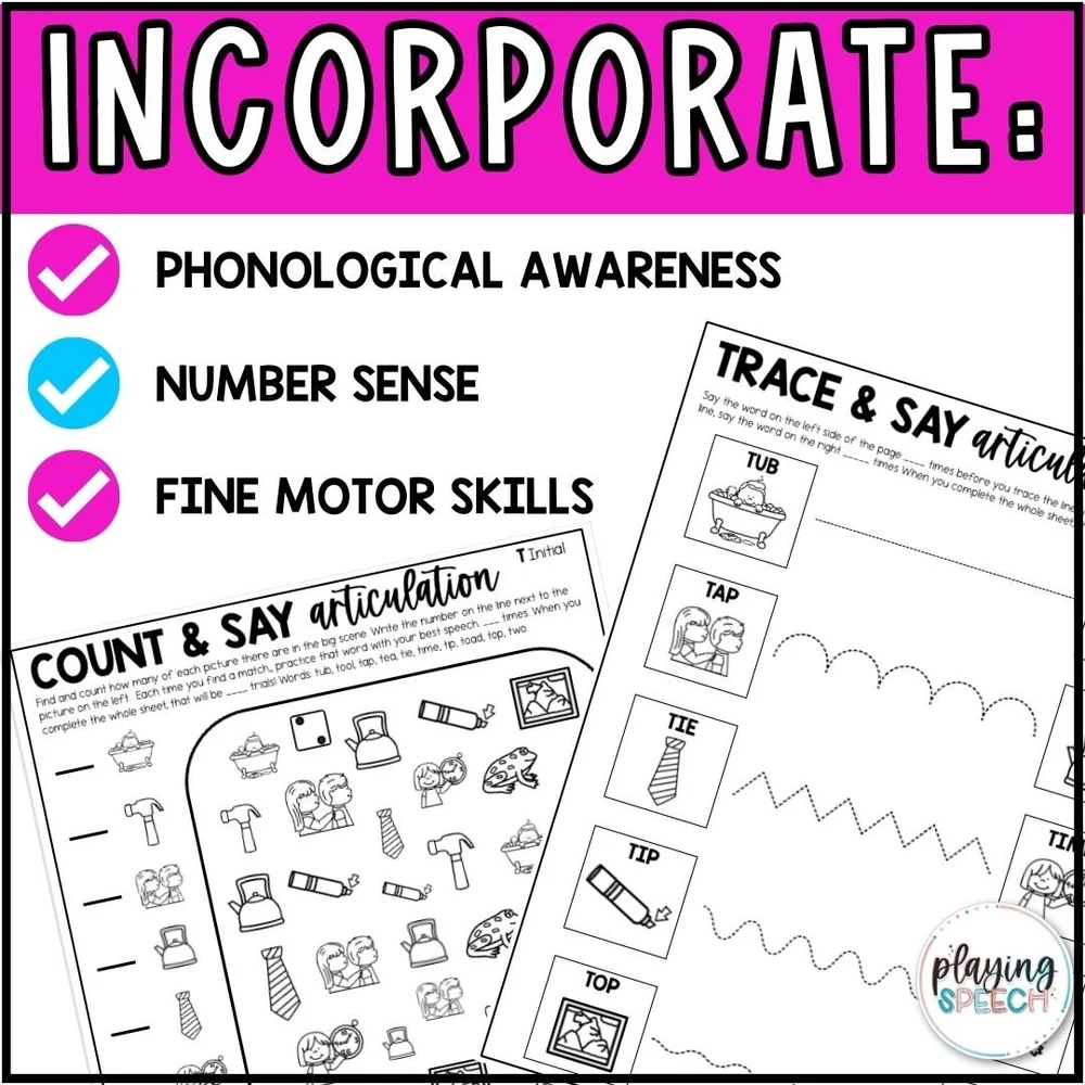 R Sound Articulation Worksheets for Speech Therapy — Playing Speech ...