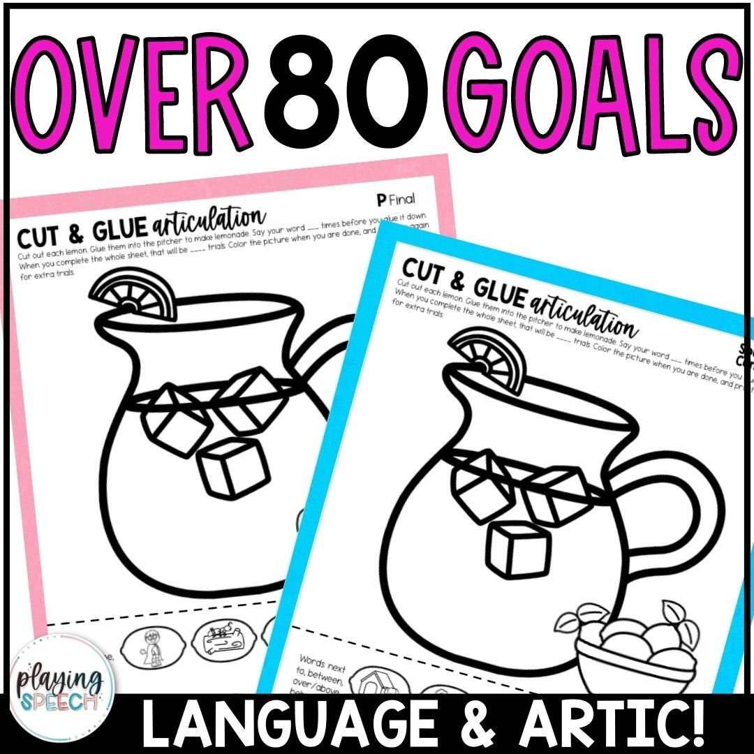 Easter Themed Speech Therapy Articulation and Language Worksheets ...