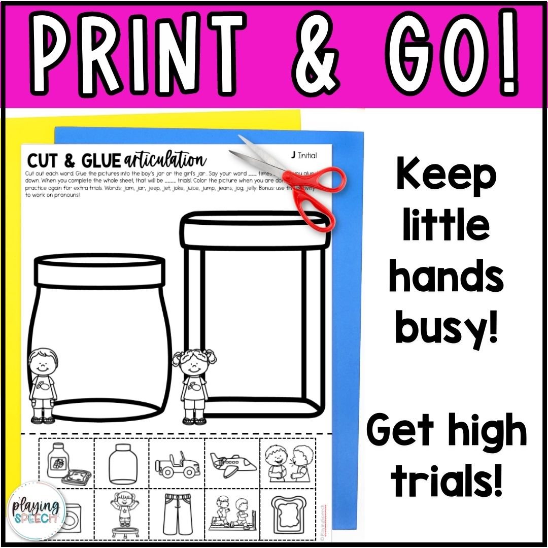 L Sound Articulation Worksheets for Speech Therapy — Playing Speech ...