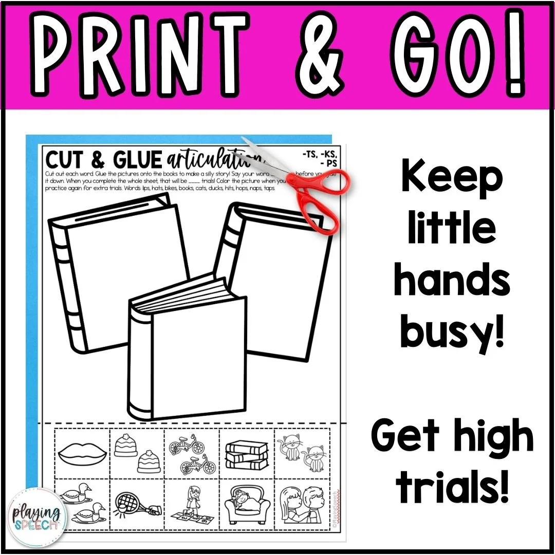 L Sound Articulation Worksheets for Speech Therapy — Playing Speech ...