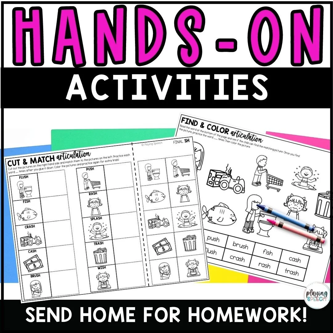 T Sound Articulation Activities for Speech Therapy — Playing Speech ...