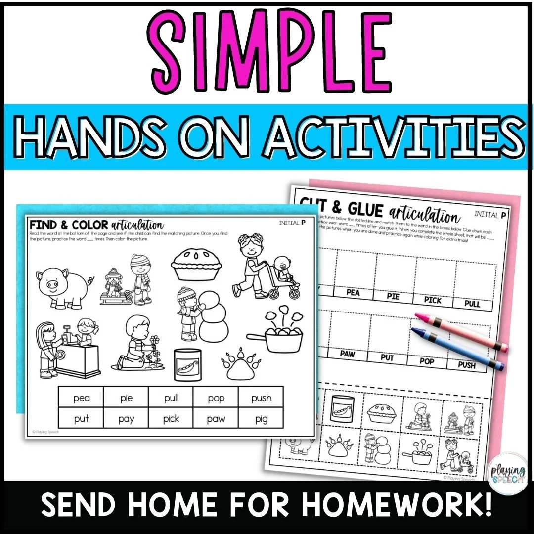 T Sound Articulation Activities for Speech Therapy — Playing Speech ...